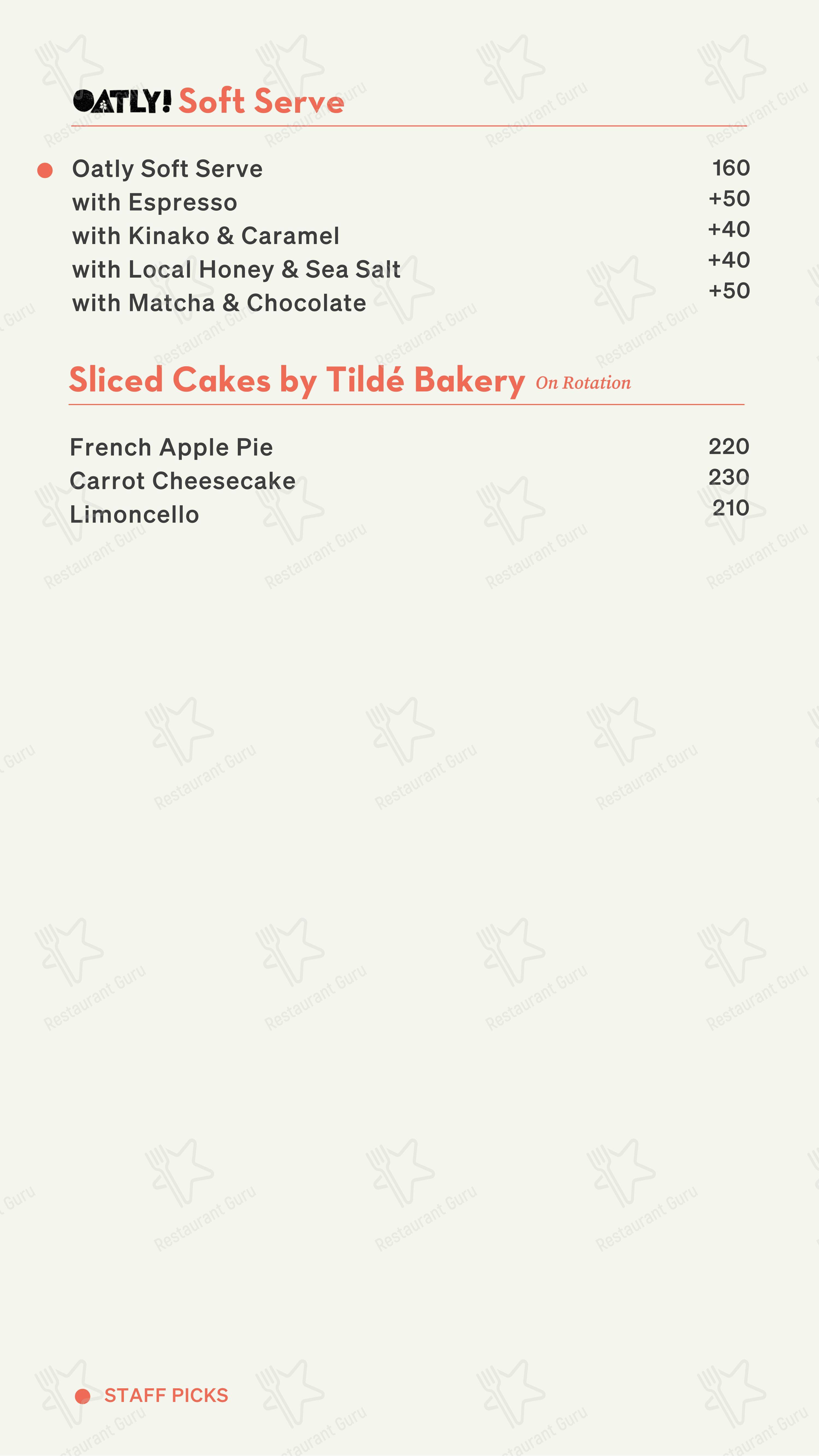 Menu at Yardstick Coffee cafe, Makati, Universal LMS Building