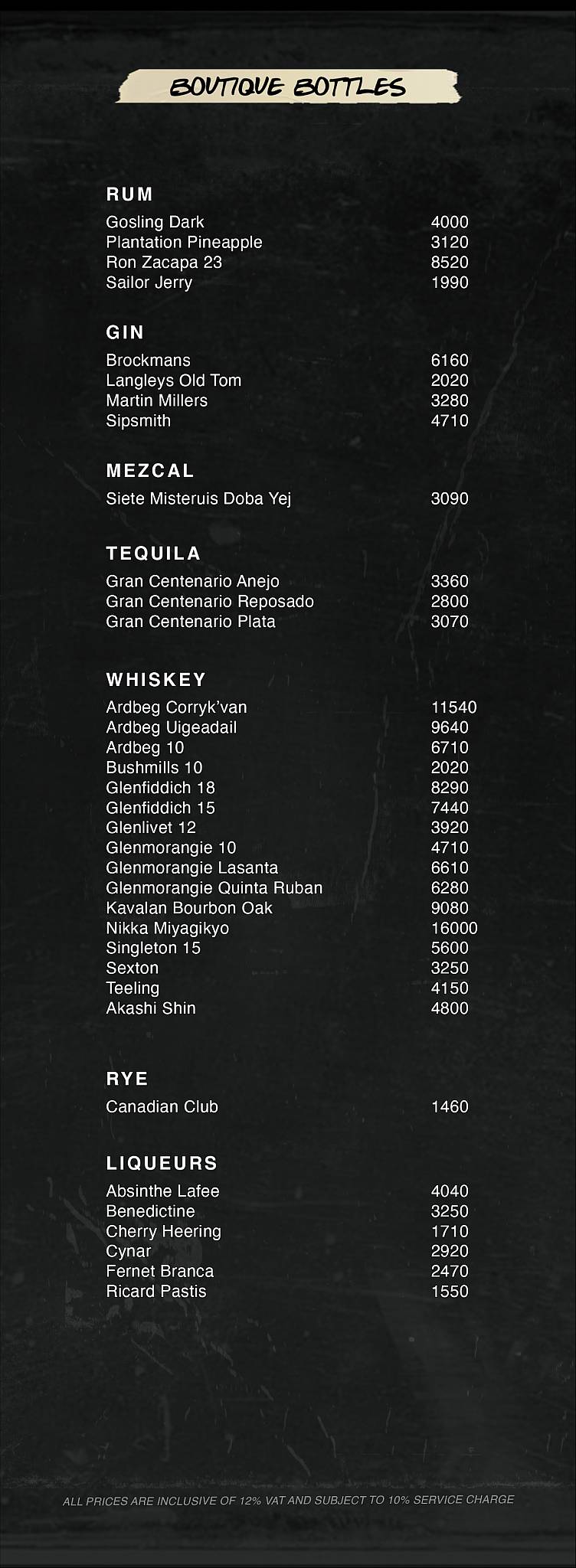 Menu at Yes Please at The Palace pub & bar, Taguig, 38th St. Uptown