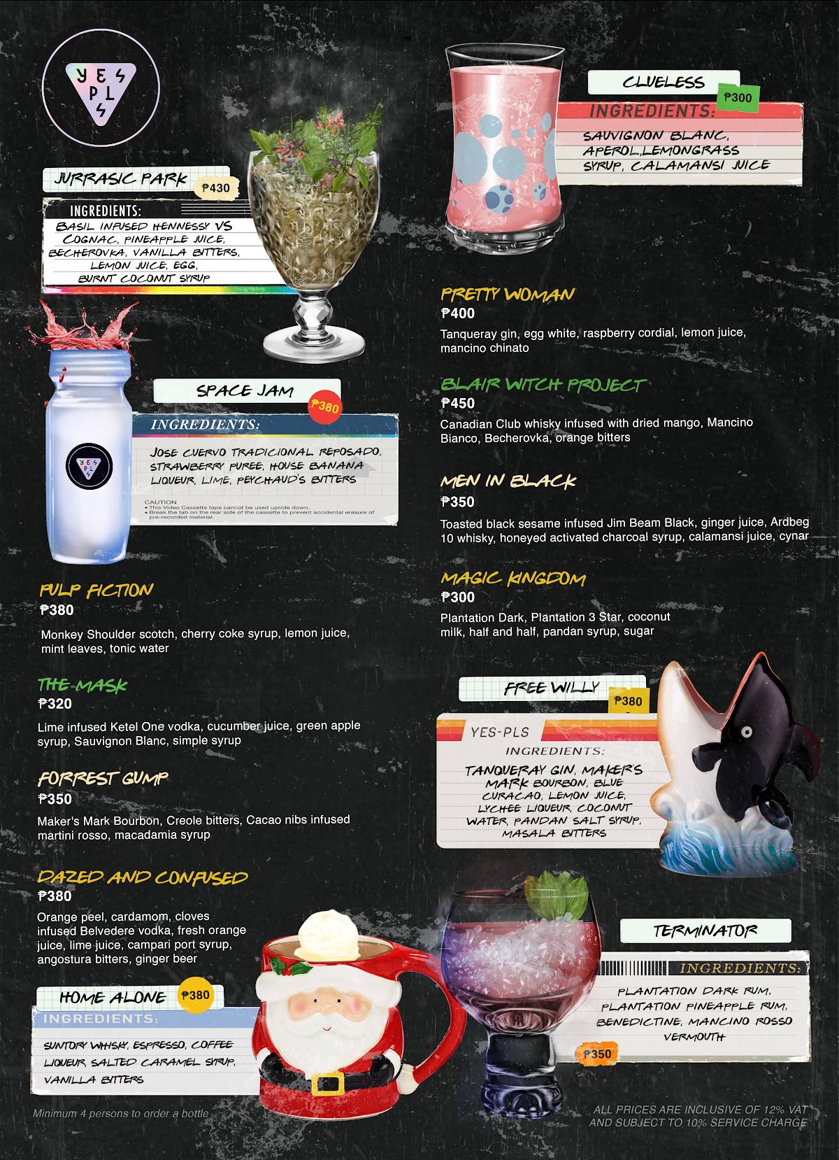Menu at Yes Please at The Palace pub & bar, Taguig, 38th St. Uptown
