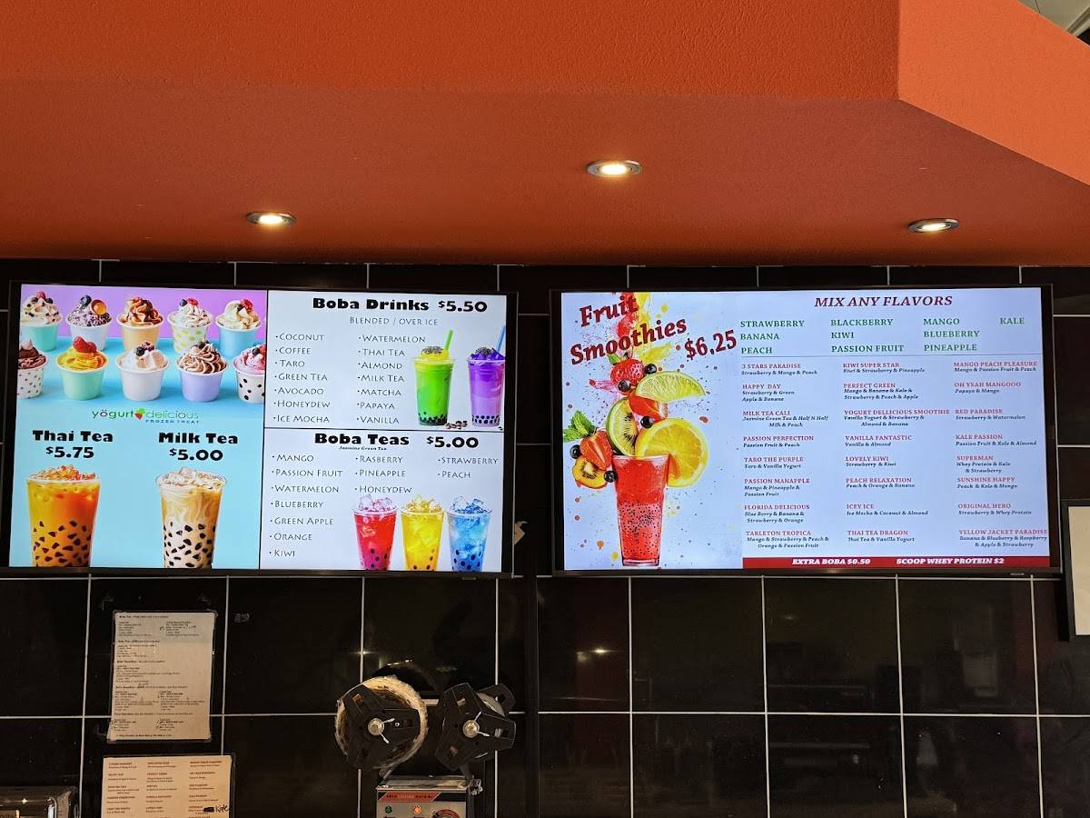 Menu at Yogurt Delicious pub & bar, Stephenville, 100 N Wolfe Nursery Rd