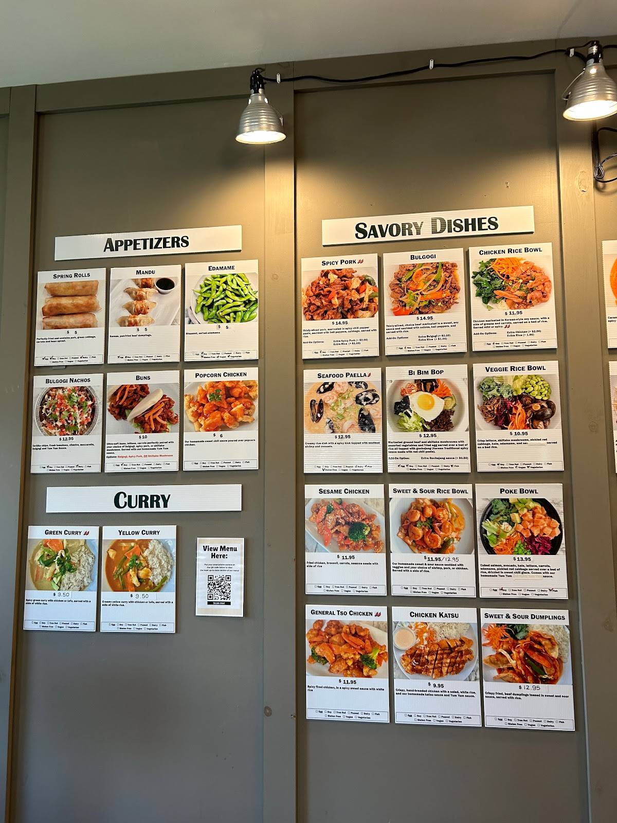 Menu at Yori House restaurant, Cortland