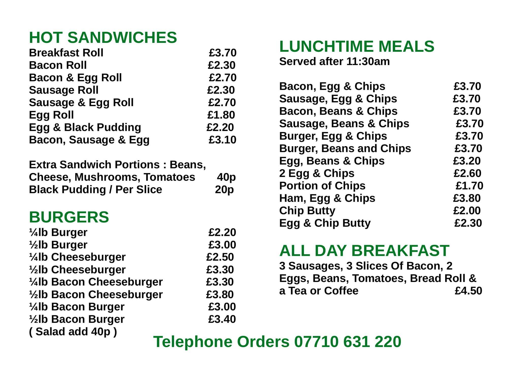 Menu at Yorky Bar Northallerton, Leeming Bar