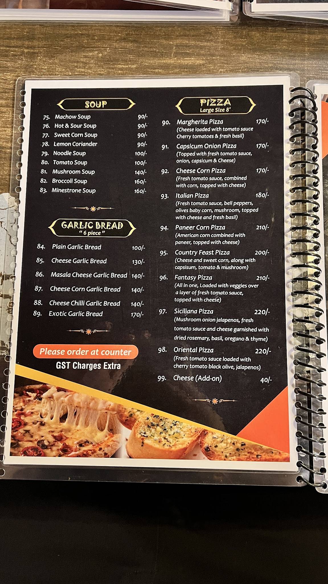 Menu at Your Own Brew cafe, Indore