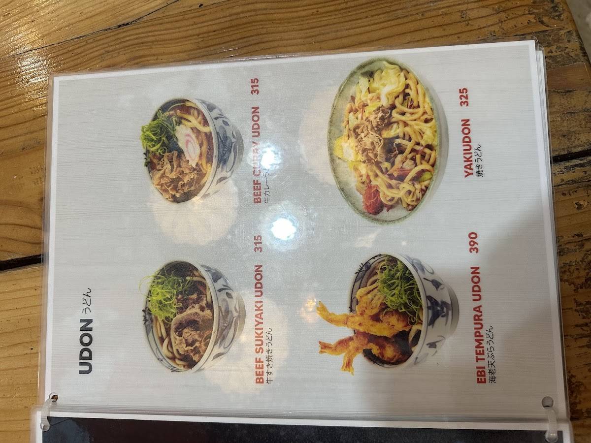 Menu at Zenzen Japanese Food Hall and Cafe, Alfonso