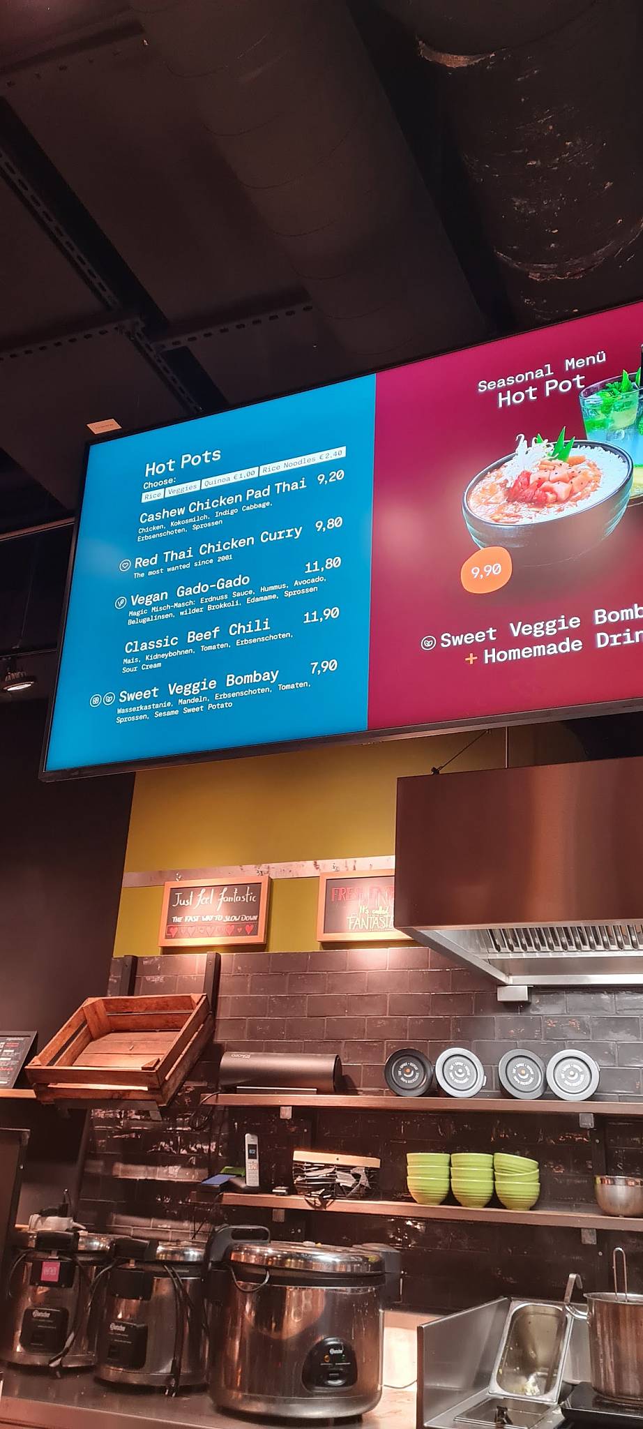 Menu at my Indigo Villach Atrio restaurant, Villach