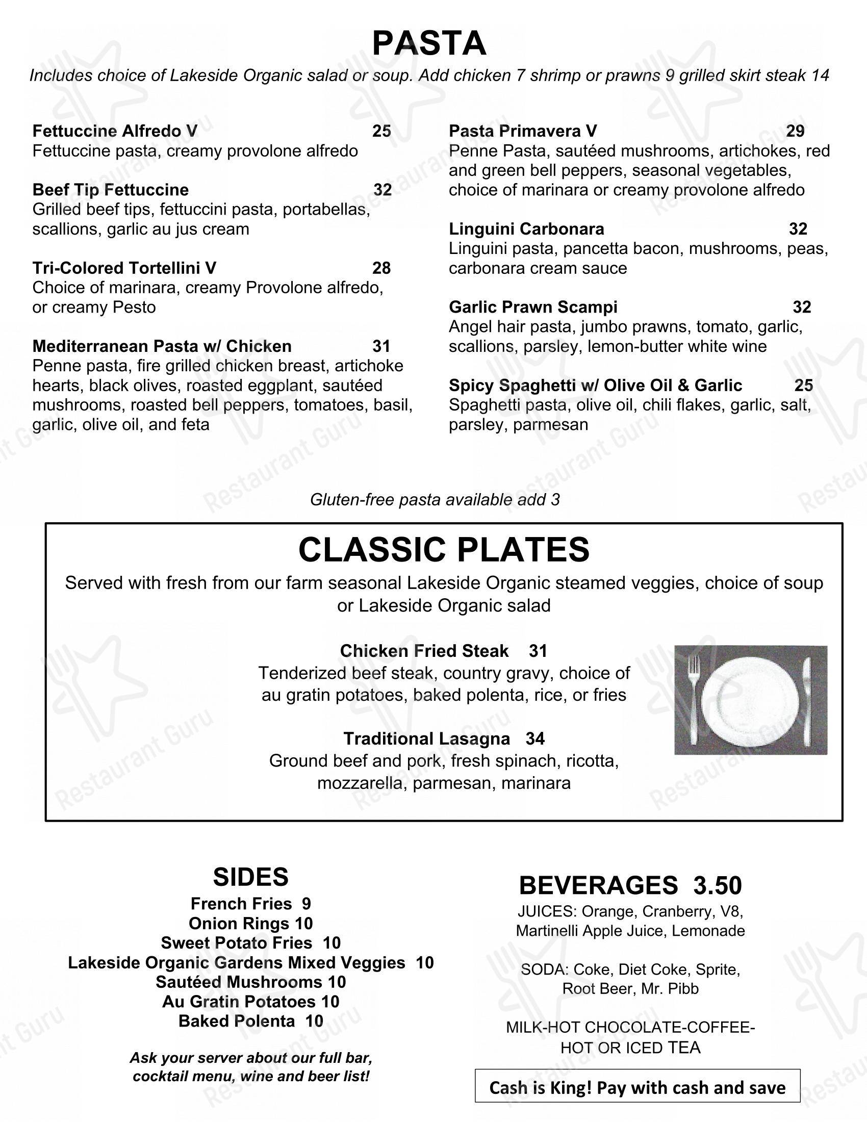 Menu at California Grill and Bar, Watsonville, 40 Penny Ln