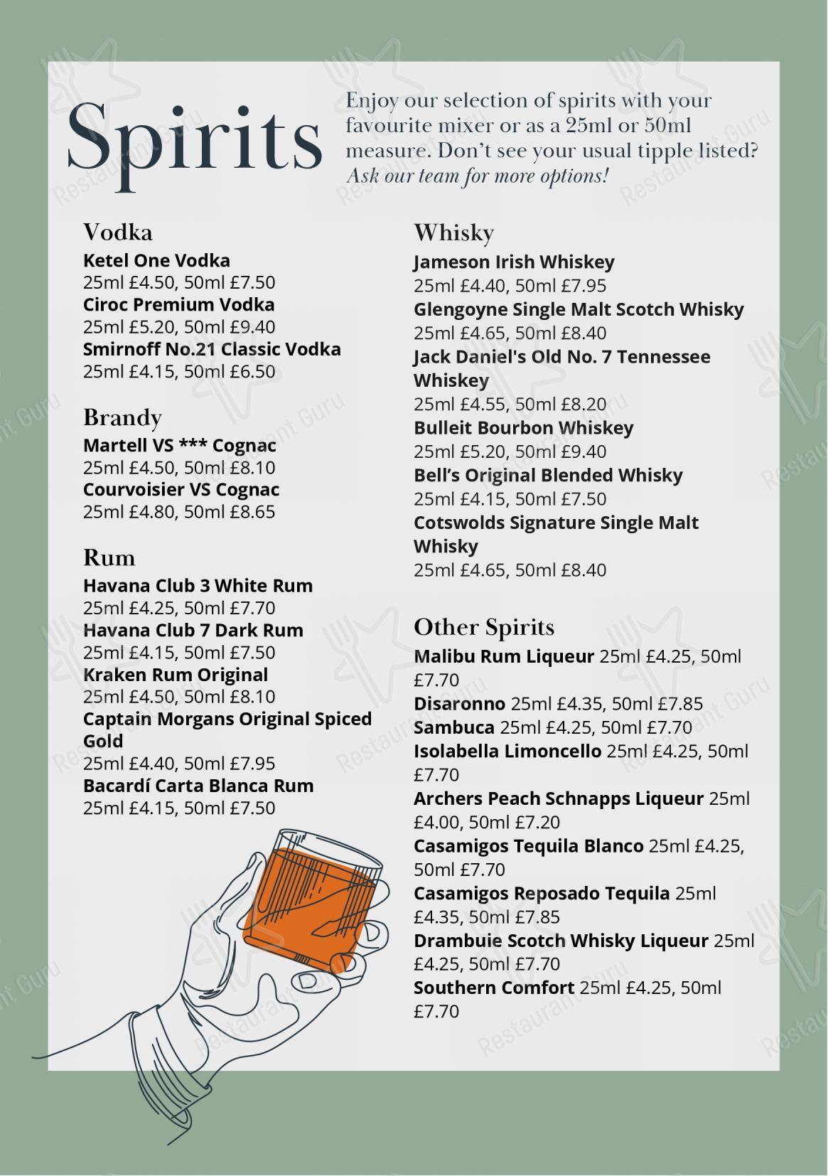 Menu at Curious Pig in the Parlour pub & bar, Copthorne