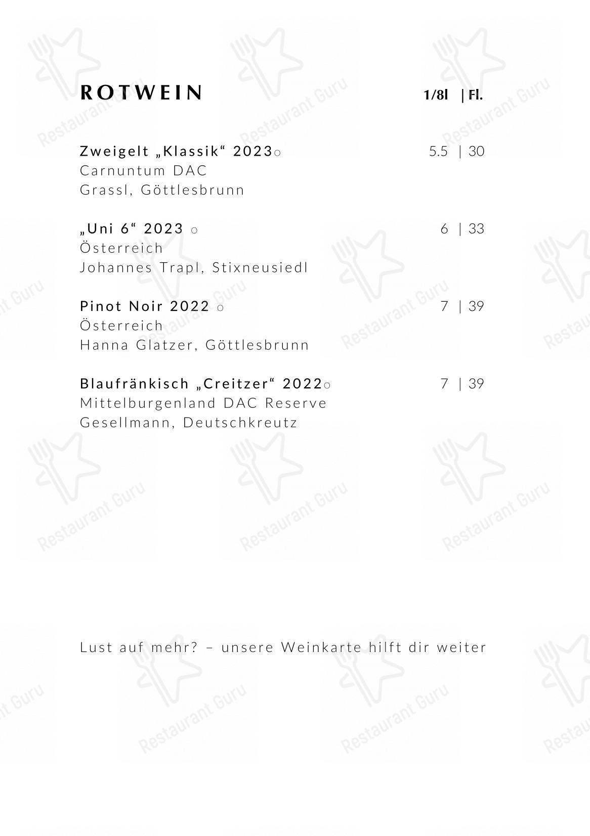 Speisekarte von Lucullus Restaurant & Catering, Wien, Neulinggasse 29