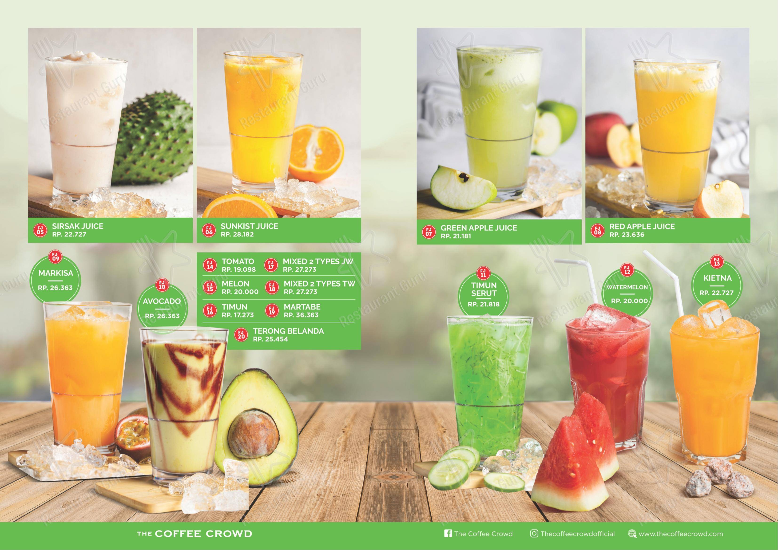Menu at The Coffee Crowd - Thamrin Plaza cafe, Medan