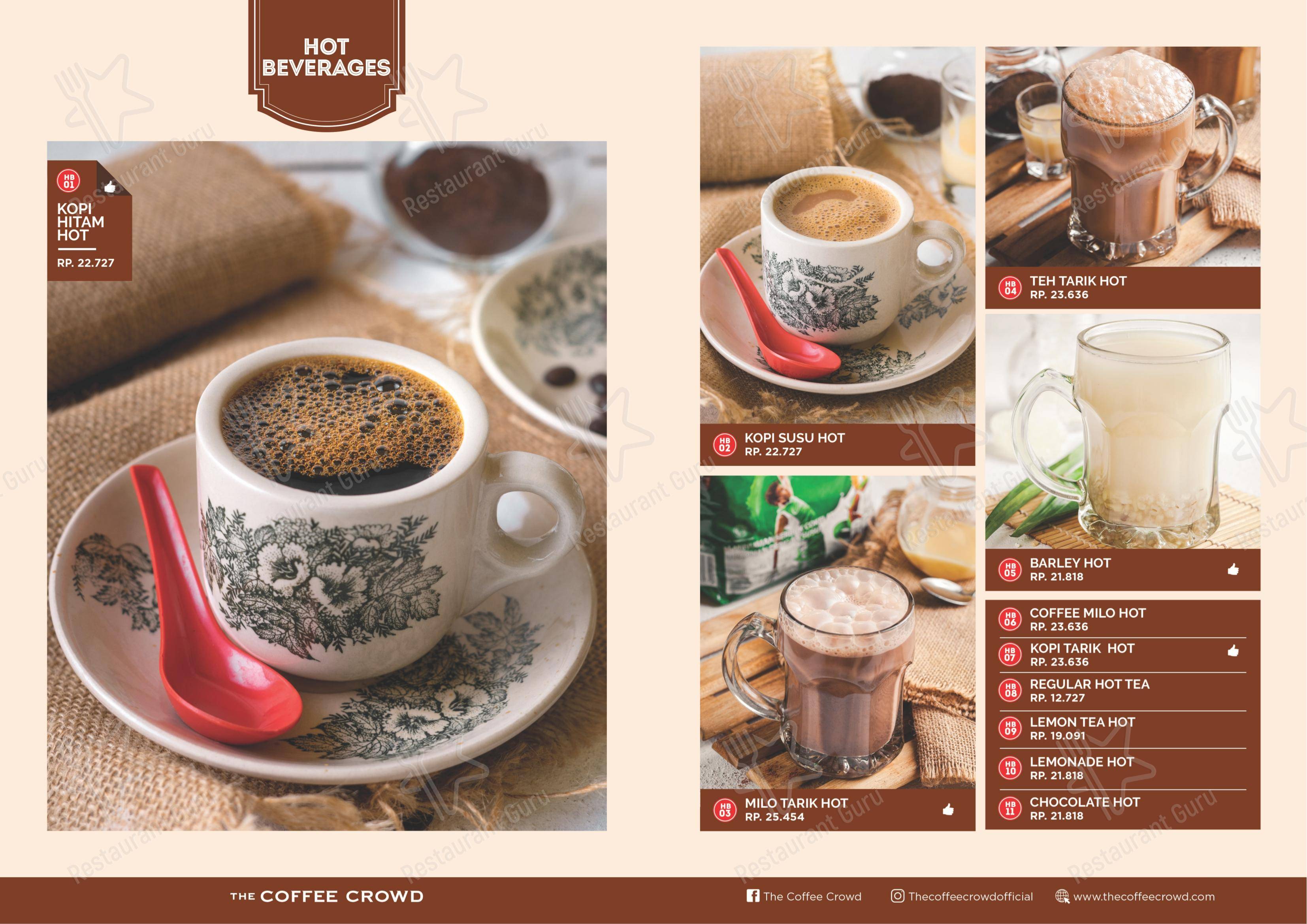 Menu at The Coffee Crowd - Thamrin Plaza cafe, Medan