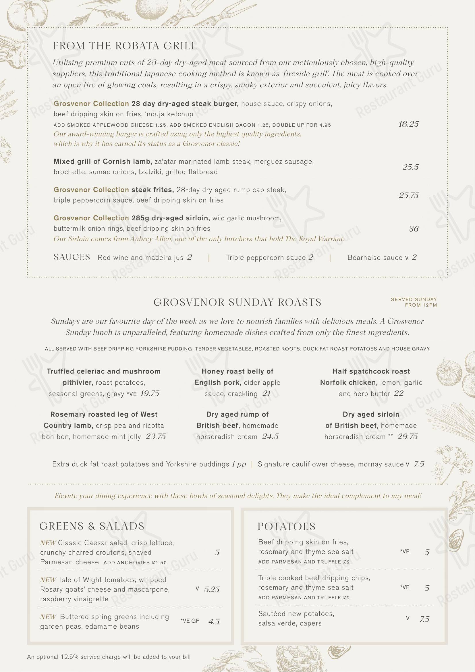 Menu at The Crown at Ampney Brook restaurant, Ampney Crucis