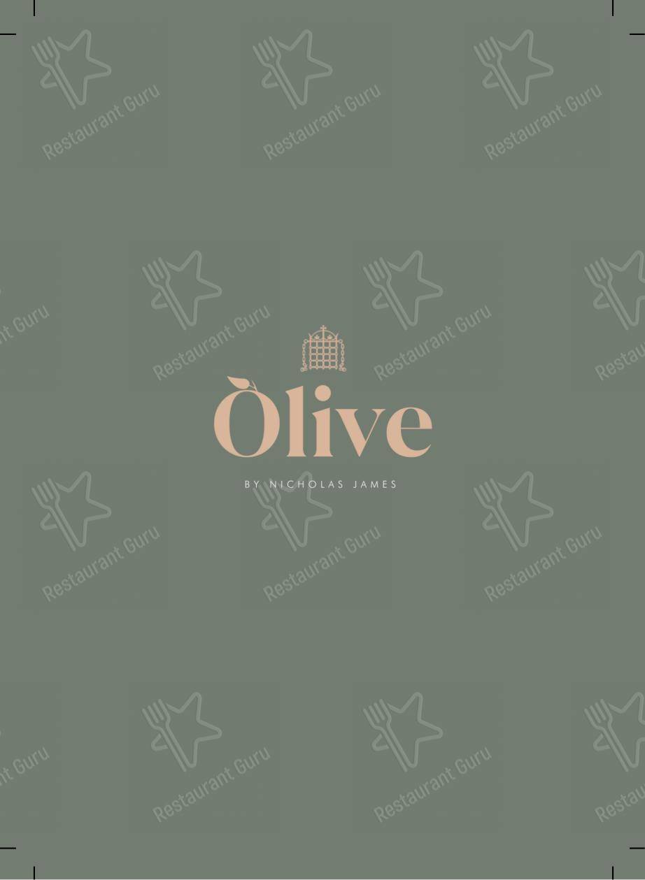 Menu at The Olive Tree pub & bar, Romsey, The Olive Trees