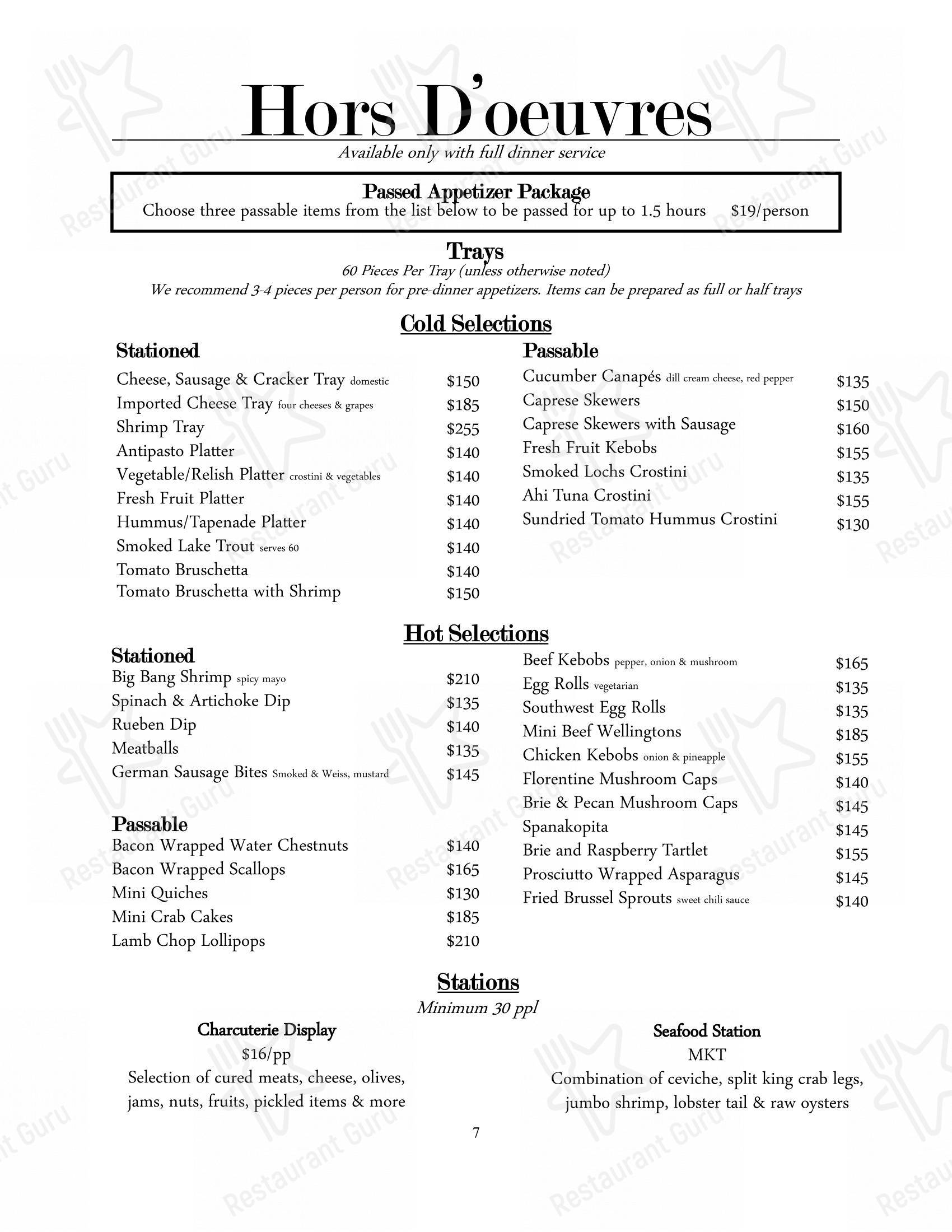 Menu at Weissgerber's Golden Mast Inn restaurant, Okauchee Lake, 5293 ...