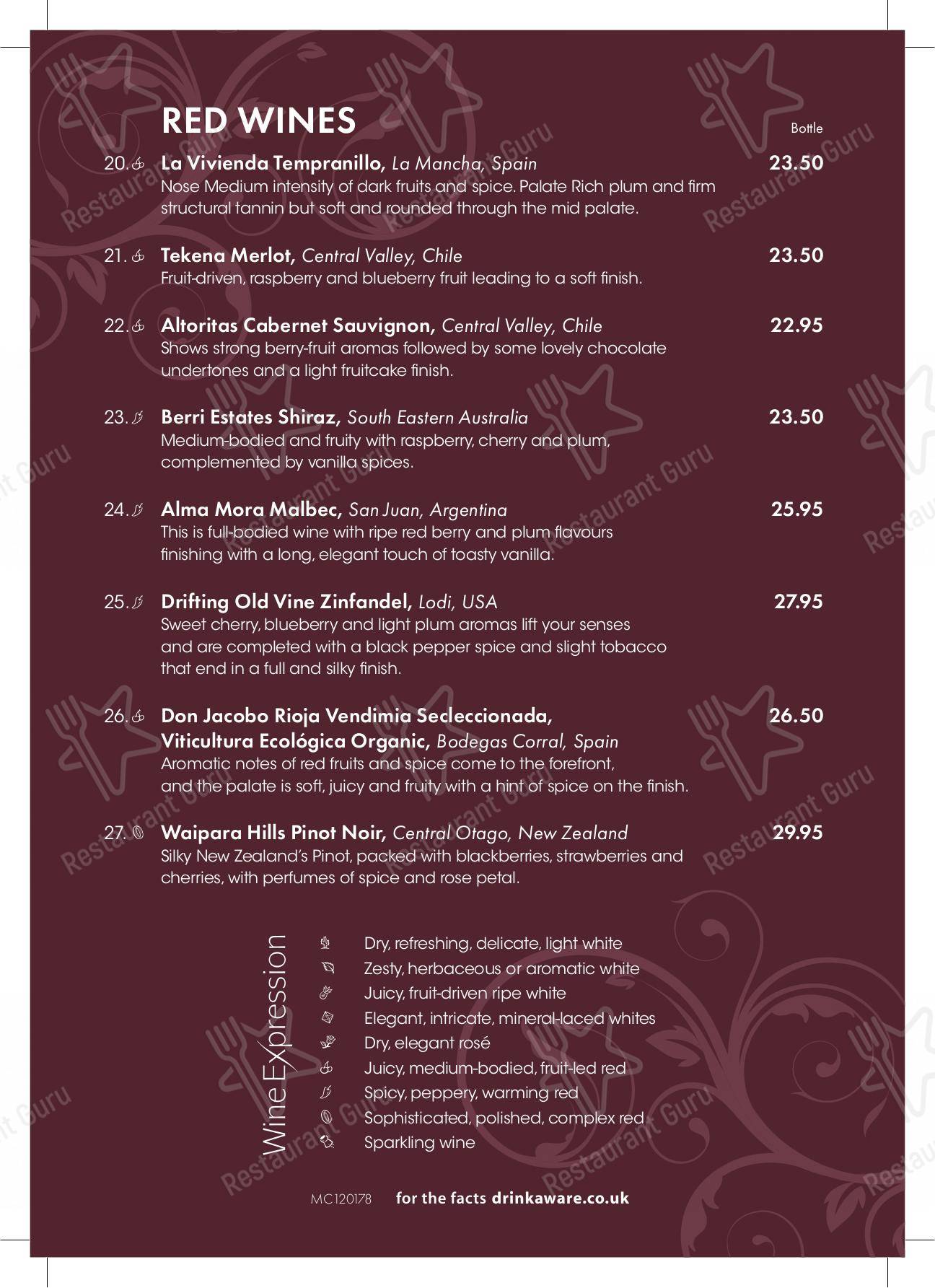 Menu at andwhynot pub & bar, Mansfield