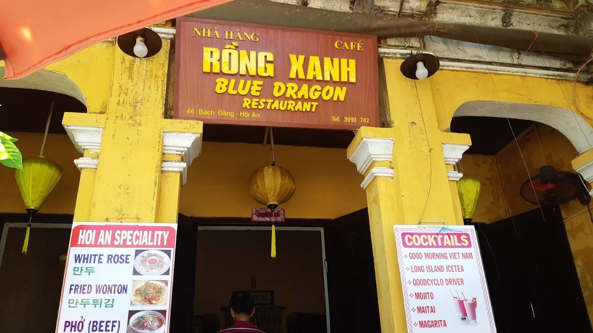 Menu at Blue Dragon Restaurant, Hoi An