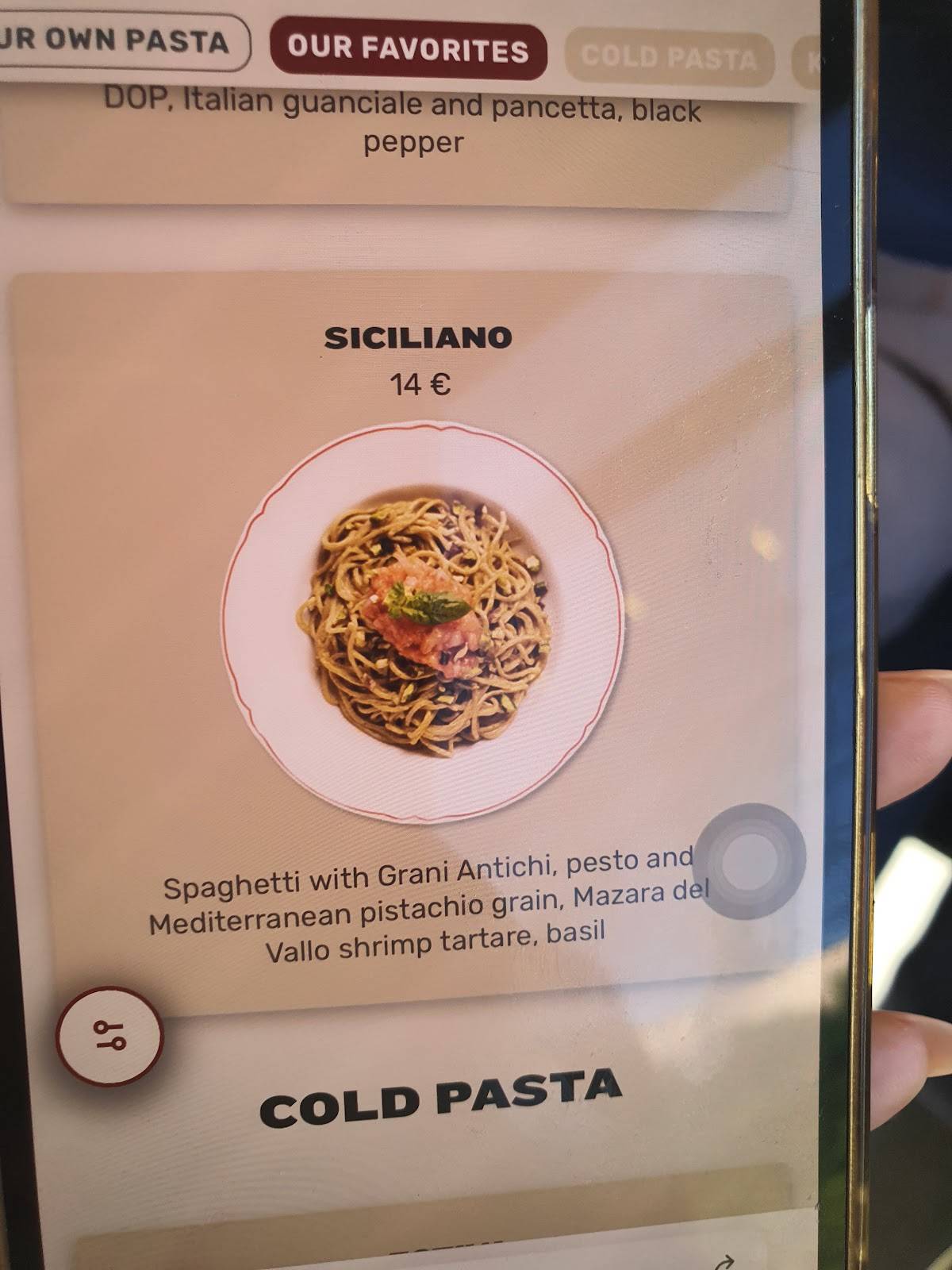 Menu da miscusi pasta fresca - Milano Cadorna ristorante, Milano, Via G ...