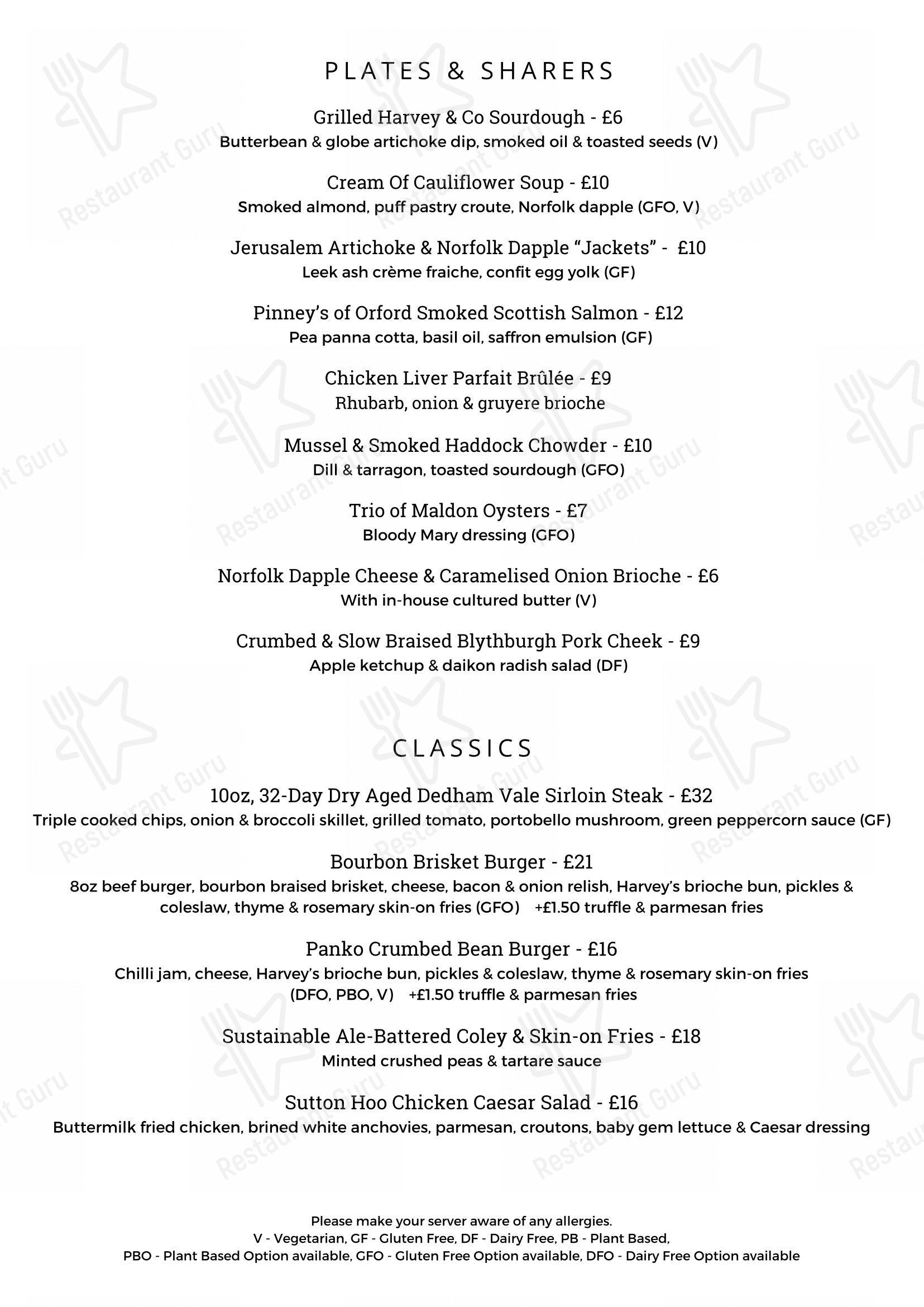 Menu at Bull Hotel pub & bar, Abergele