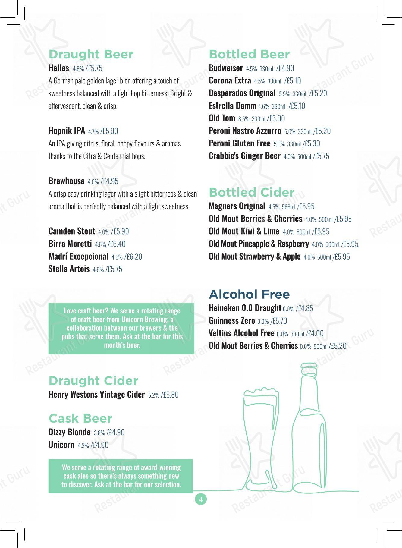 Menu at Red Lion, High Lane pub & bar, Stockport, 112 Buxton Rd