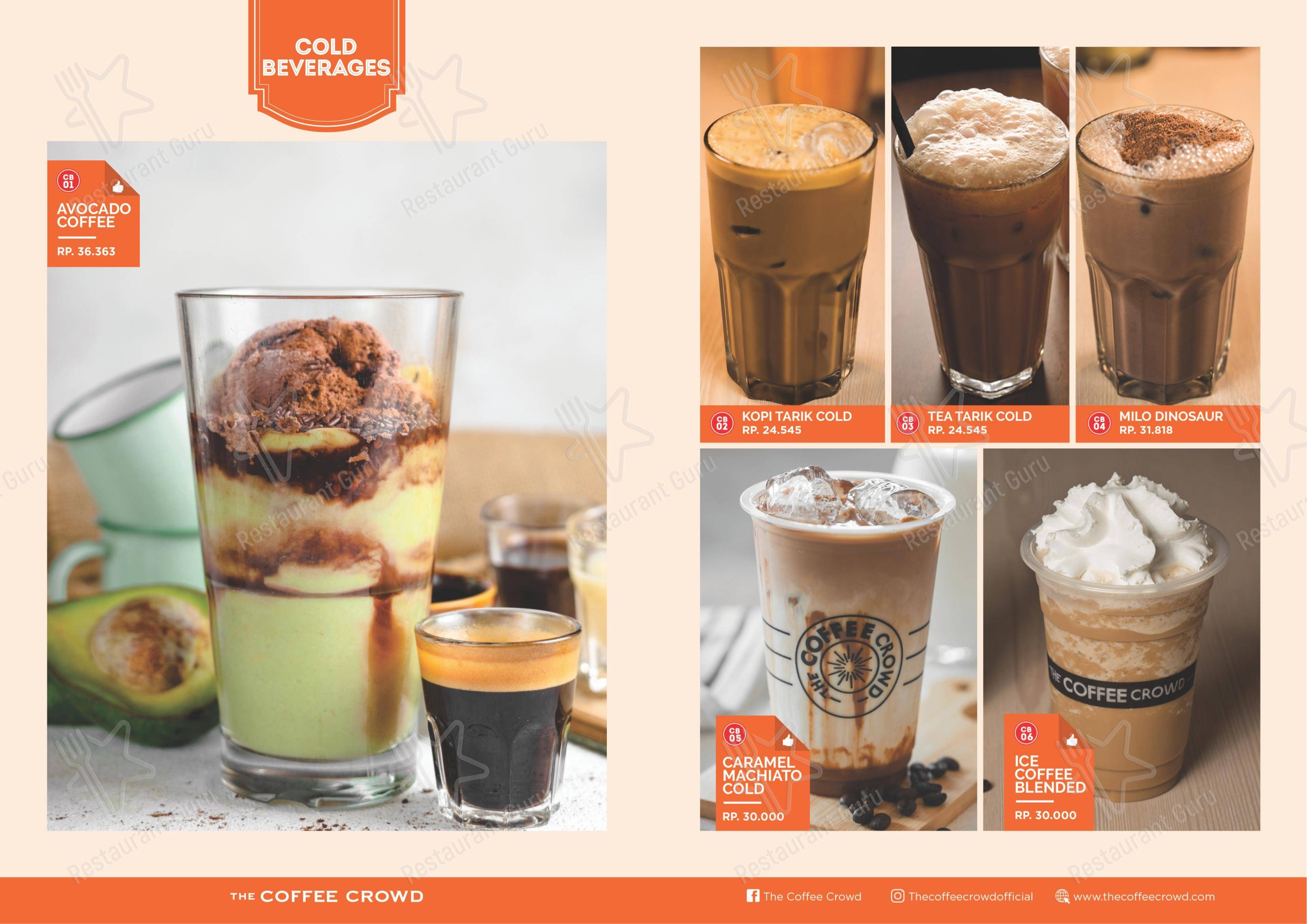 Menu at The Coffee Crowd - Thamrin Plaza cafe, Medan