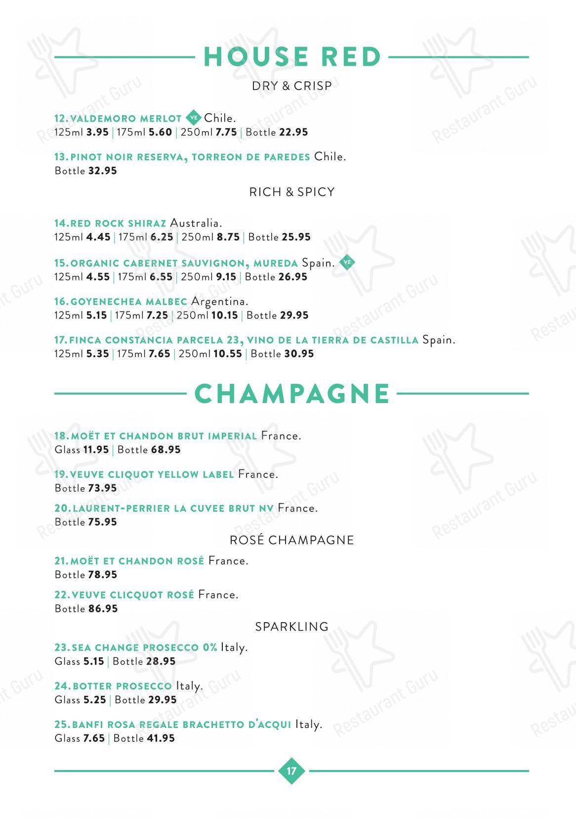 Menu at The Long House restaurant, Kilmarnock, 130 Titchfield St