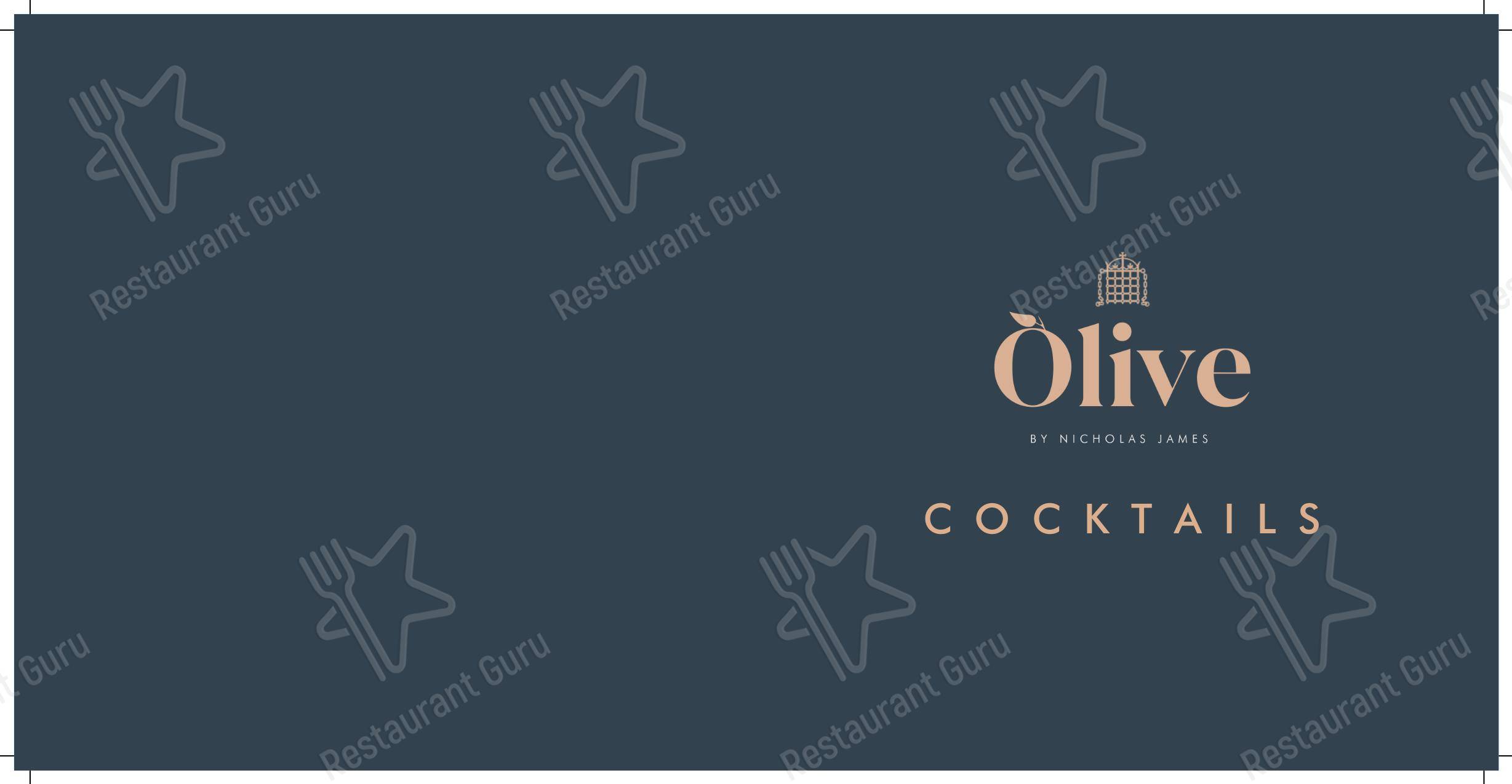 Menu at The Olive Tree pub & bar, Romsey, The Olive Trees