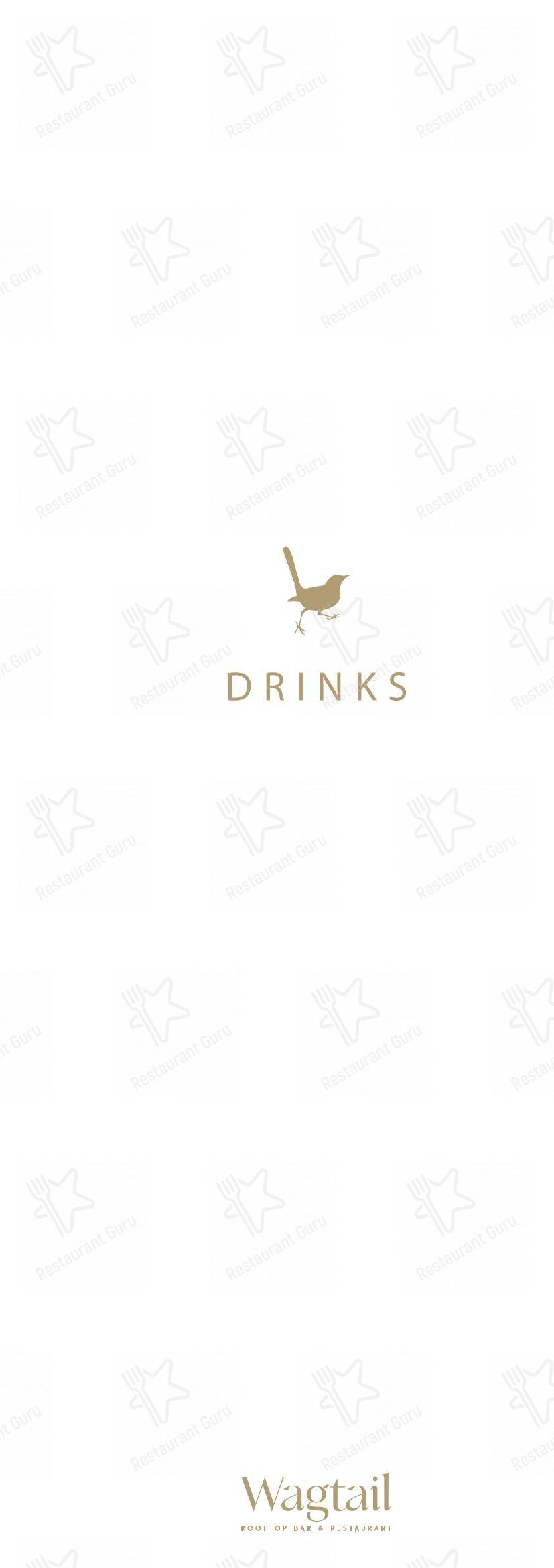 Menu at Wagtail pub & bar, London