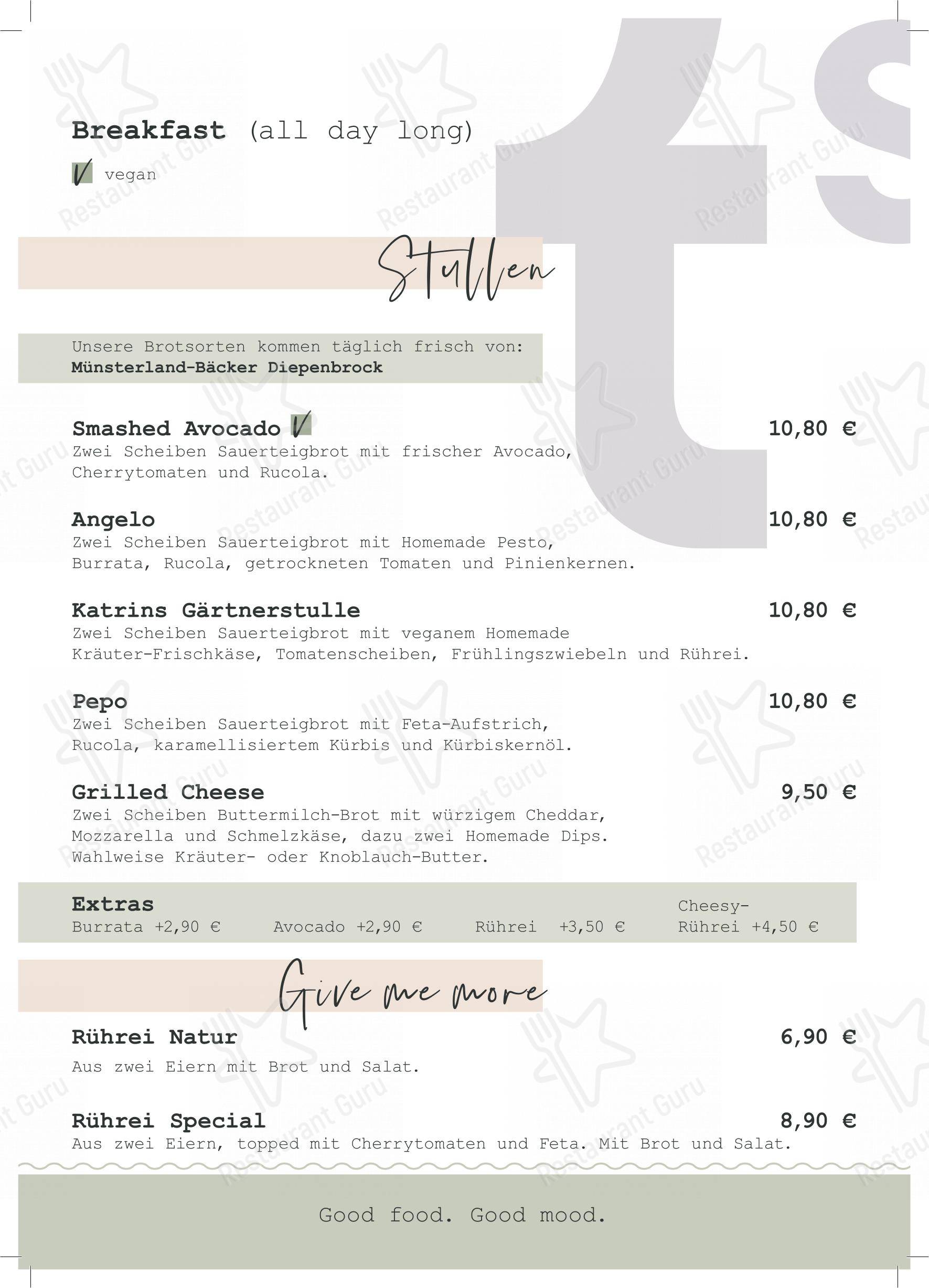 Speisekarte von teicherts cafe, Warendorf