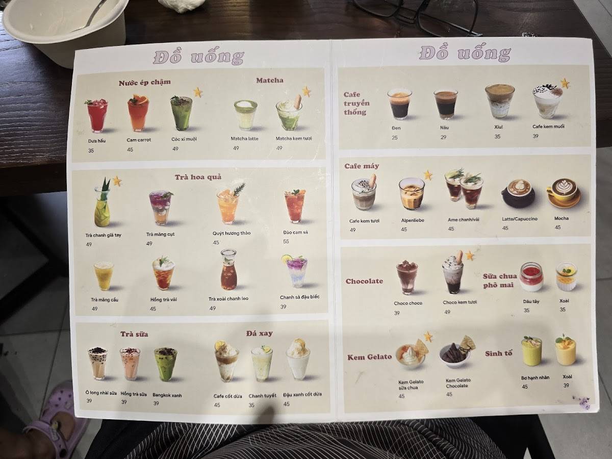 Menu at thong dong CAFÉ cafe, Hanoi, 102 Ng. 51 P. Lương Khánh Thiện