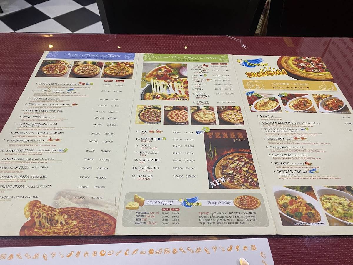 Menu at Nhà hàng Pizza Inn restaurant, Thu Dau Mot
