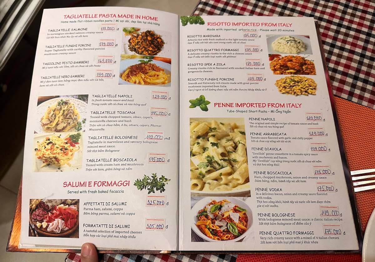 Menu at Good Morning Vietnam restaurant, Vung Tau, 1a Nguyễn Trường Tộ